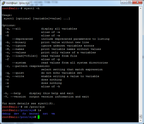 sysctl 명령어 : 네이버 블로그