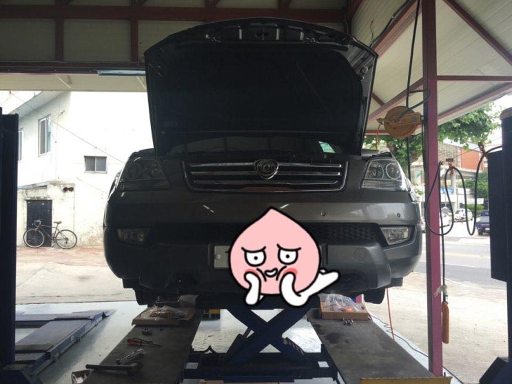 모하비 네오테크 앤써 4p캘리퍼+355mm경량로터 장착 포스팅 : 네이버 블로그