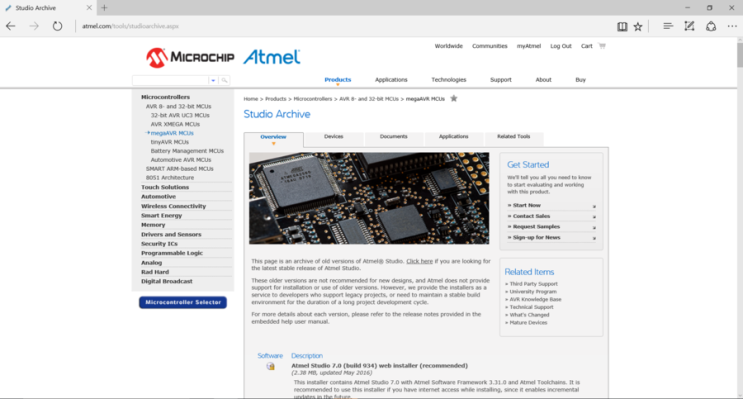 AVR Studio 4.19 / AVR Toolchain 3.4.1 / Atmel 공식 홈페이지 / Atmega128 : 네이버 블로그