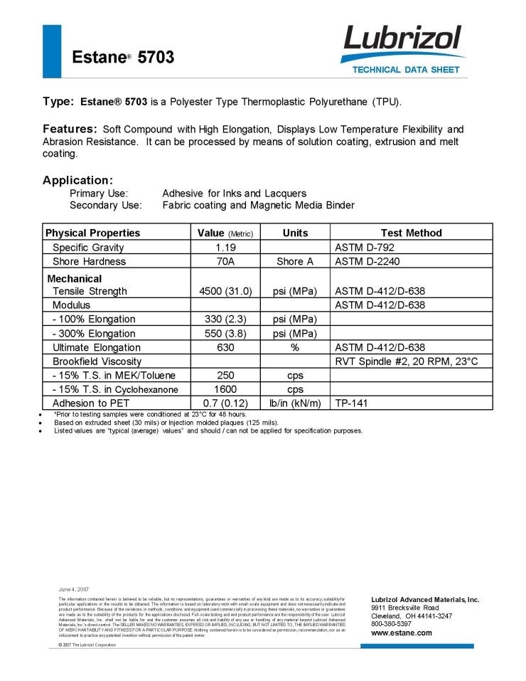 Estane 5703 : 네이버 블로그
