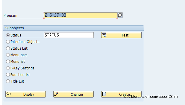CONTEXT MENU 생성하기 - SAP ABAP : 네이버 블로그