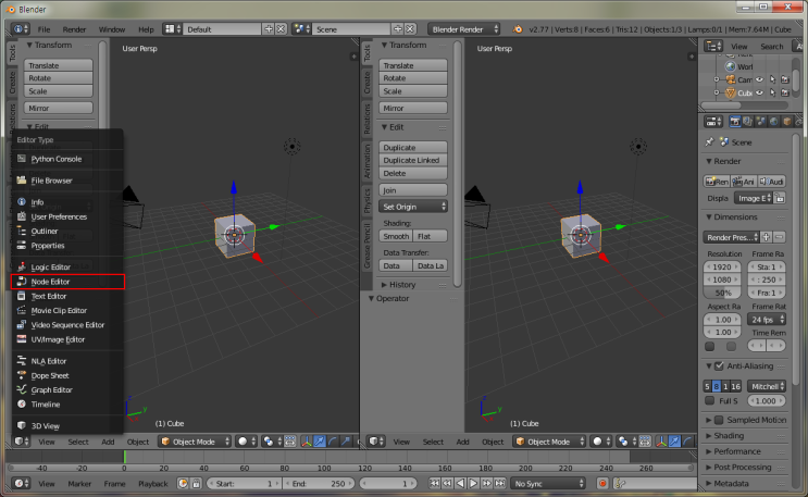 [Blender] node editor 사용법 : 네이버 블로그