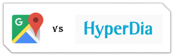 일본 여행 길 찾기 Google Map(구글지도) vs Hyperdia : 네이버 블로그