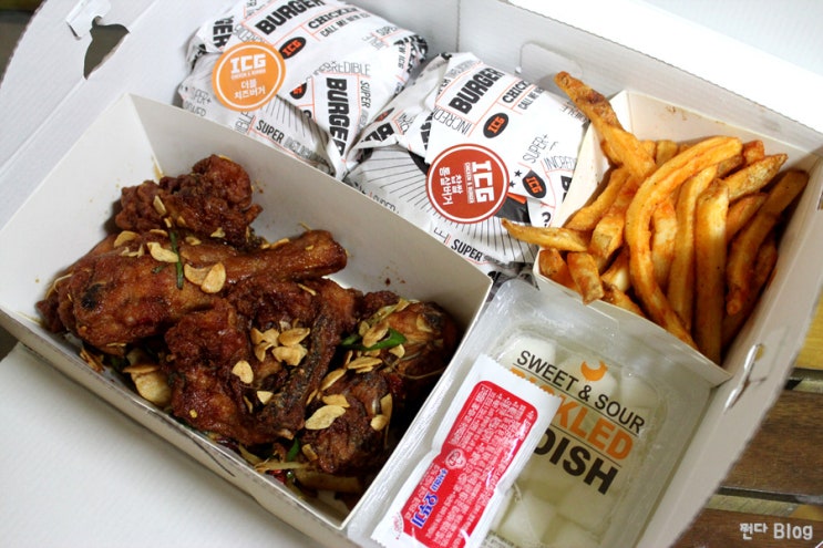 장충동치킨 ICG치킨앤버거 대마세트 : 네이버 블로그