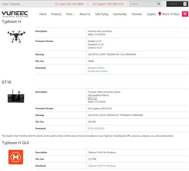 [엠지아이티] 유닉 타이푼 H (Yuneec TYPHOON H) 펌웨어 업그레이드 1편 : 네이버 블로그