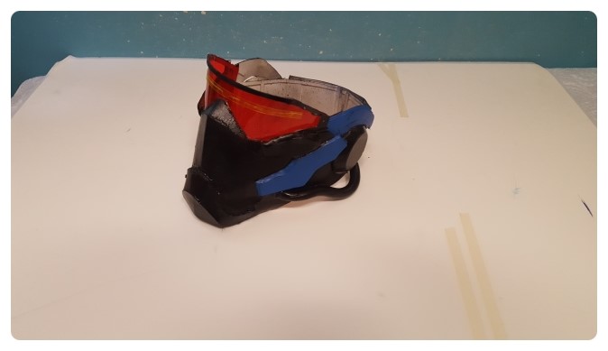 Overwatch Soldier:76 mask(오버워치 솔저:76 마스크) 제작기 : 네이버 블로그