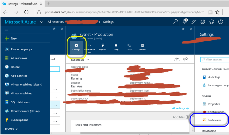 SSL 인증서를 Azure Cloud Service에 적용하는 방법 : 네이버 블로그