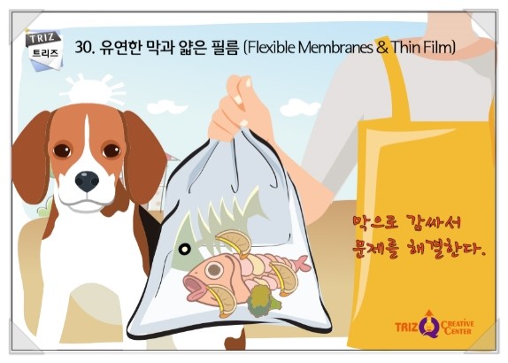 Triz 트리즈큐 창의센터 씽킹팩토리 생각하는 발명원리 30번 얇은막과 필름 네이버 블로그