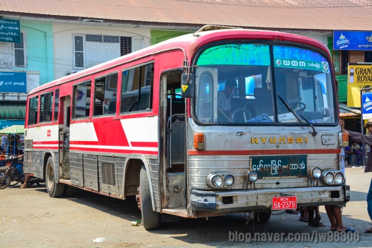 [미얀마5일차-3] 미얀마에서, 현대자동차의 비운의 야심작- 현대 RB585를 만나다! [1980년대 버스] : 네이버 블로그