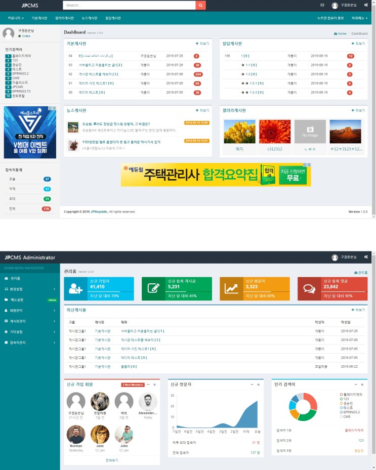 JPCMS(JAVA CMS) - 데모사이트 오픈! 테스트 시작. : 네이버 블로그