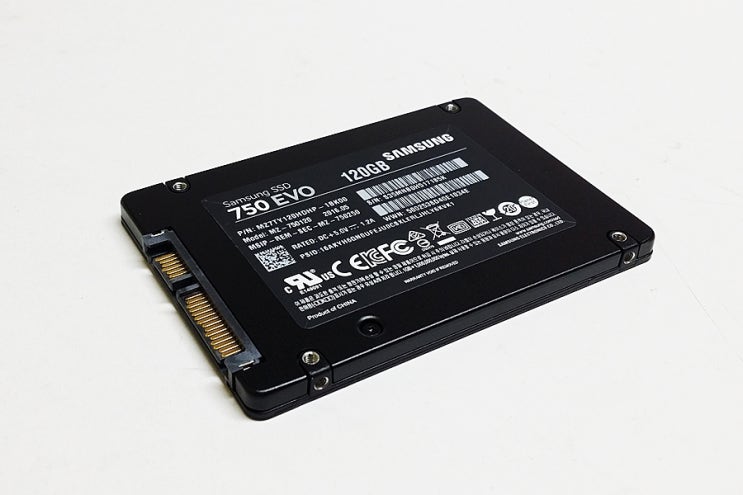 삼성 SSD 750 EVO 120GB 개봉기 및 속도 측정 : 네이버 블로그