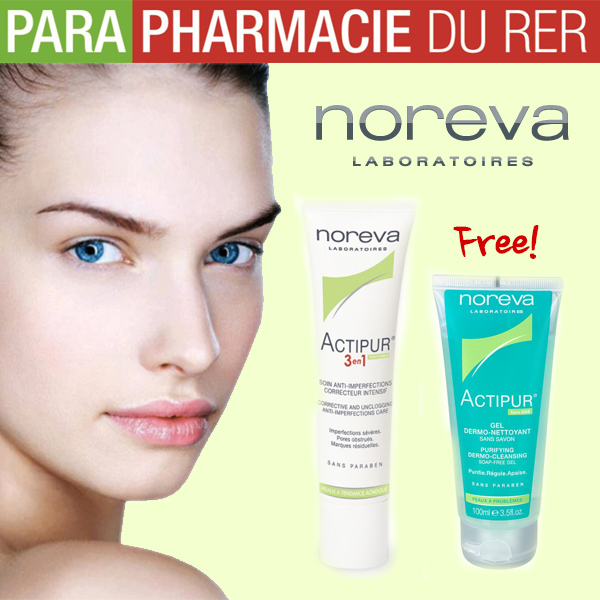 [파리약국] 노레바(Noreva) 여드름 3 in 1 크림 + 지성용 클렌징폼 무료! : 네이버 블로그