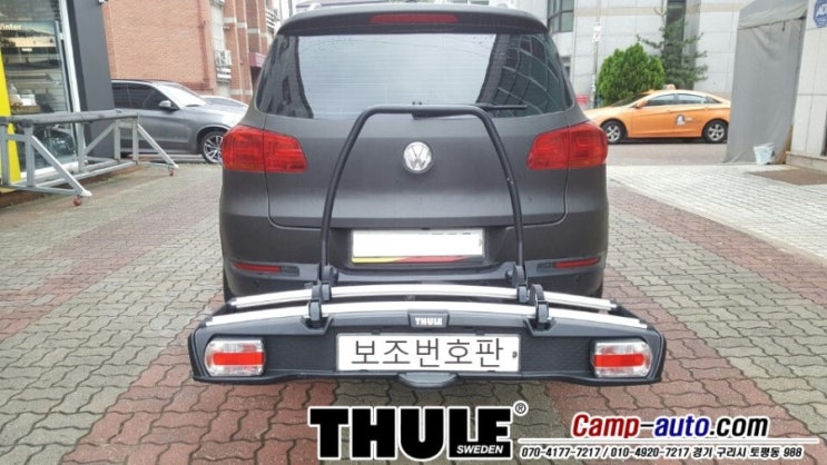 티구안 툴레 벨로컴팩트927 자전거캐리어 견인장치용 백스페이스 카고박스도 장착가능해요 네이버 블로그