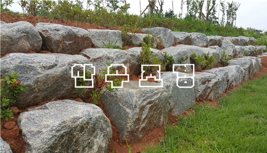 조경석 놓기김제 군경묘지조경석익산석스탠드석계단석화강석전석견치석산수조경찰쌓기 네이버 블로그