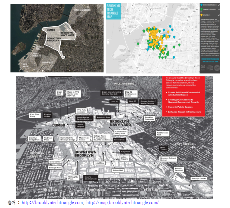 [그리움] 혁신지구 해외사례 - 브루클린 테크 트라이앵글 (Brooklyn Tech Triangle) : 네이버 블로그