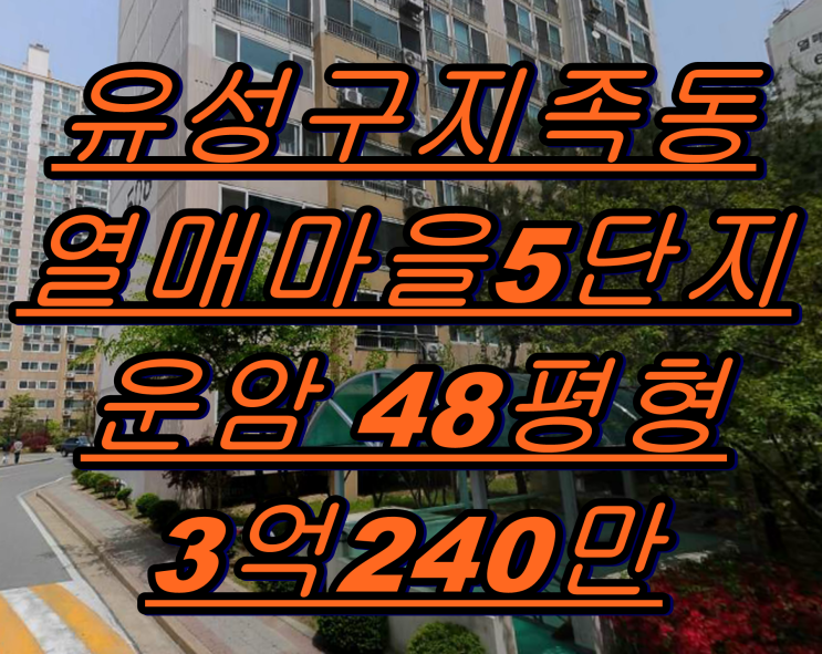 대전아파트경매 유성구 지족동 열매마을5단지운암아파트 48평형 대전법원경매물건 네이버 블로그