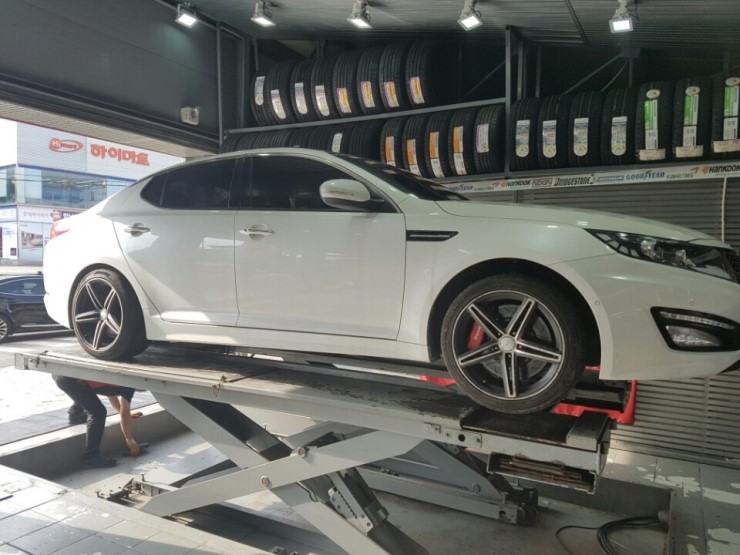 (안양타이어)싼곳!!K5 뉴A6스타일 18인치 휠/넥센 엔페라 AU5 225 45 18 렌탈! 파격가장착 추천 : 네이버 블로그