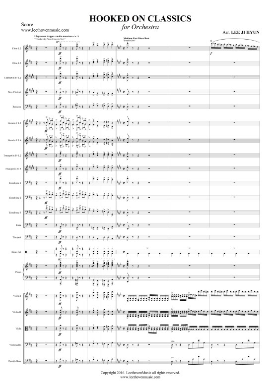 Hooked On Classics 악보제작 클래식 메들리 오케스트라편곡 by 이토벤뮤직 : 네이버 블로그