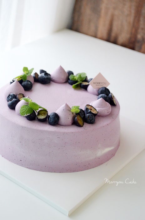 블루베리요거 케이크 //울산베이킹, 케이크클래스, 특별한케이크, 생일케이크, 예쁜케이크, 블루베리케이크 : 네이버 블로그