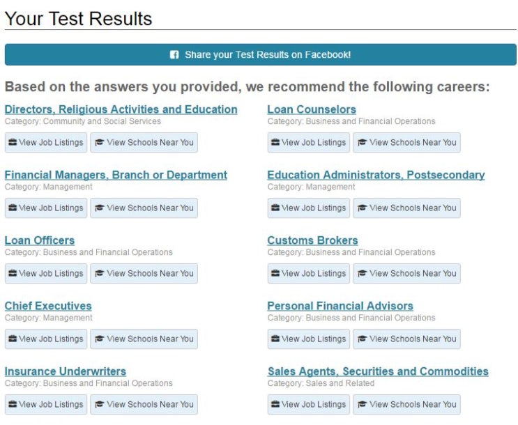 Career Aptitude Test : 네이버 블로그
