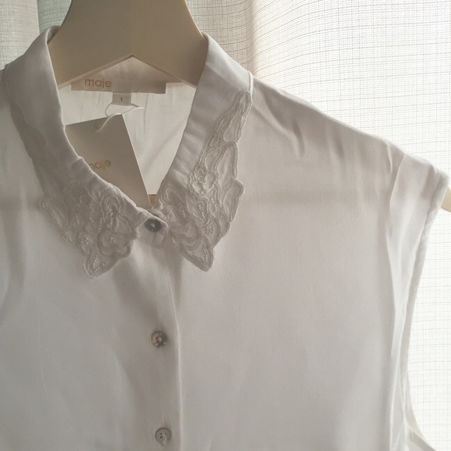 (-40%) maje 마쥬 LEXANE 렉산느 비즈 슬리브리스 배송~ / : 네이버 블로그