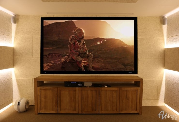 B&W MT-60D 5.1채널 세틀라이트 벽면 설치 스피커 및 소니 SONY VPL-VW520ES UHD 4K 프로젝터와 ...