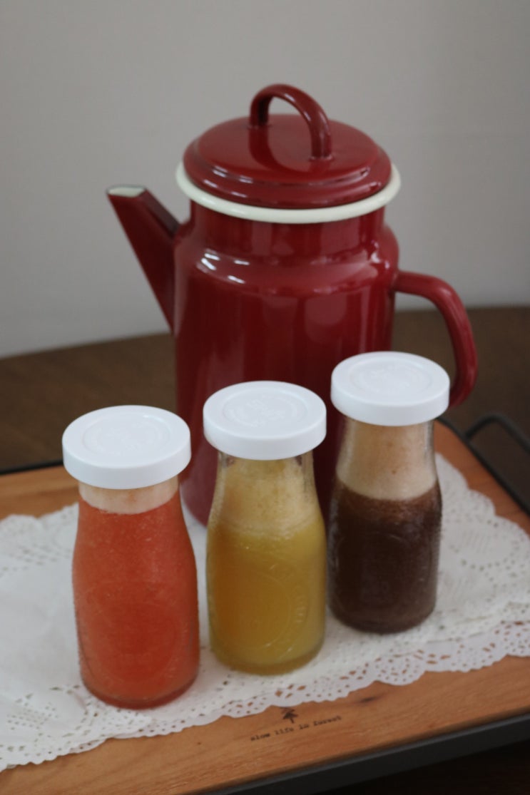 루센트 쥬스병 세트 뚜껑까지 아트박스품 POOM : 네이버 블로그