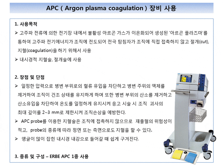 APC (Argon plasma coagulation ) : 네이버 블로그