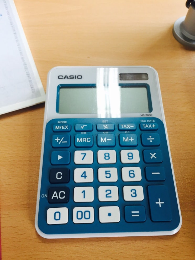 카시오계산기 : MS-20NC : 네이버 블로그