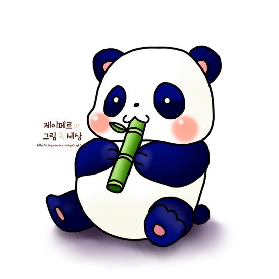 귀여운 팬더 캐릭터 따라그리기 강좌 네이버 블로그