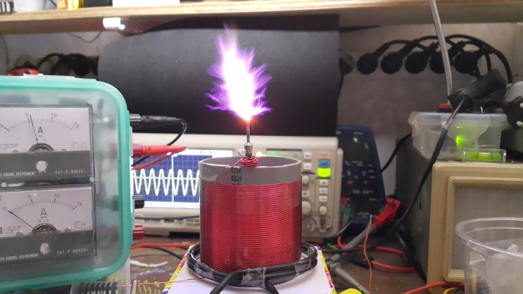 4MHz HFSSTC [ 테슬라코일 28호 ] - CW, Audio 변조, 플라즈마 볼 실험 : 네이버 블로그