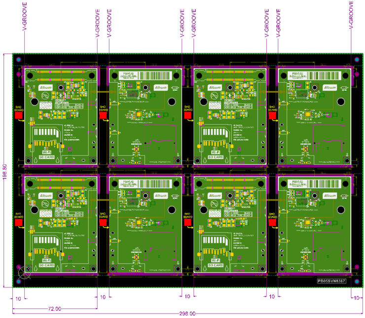 여러 종류의 PCB를 배열하는 기능 [Embedded Board Array] : 네이버 블로그