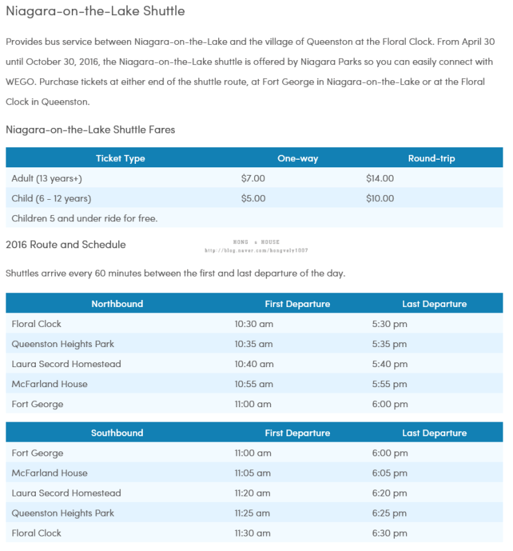 캐나다 여행 , 나이아가라 wego 이용하기 : 네이버 블로그