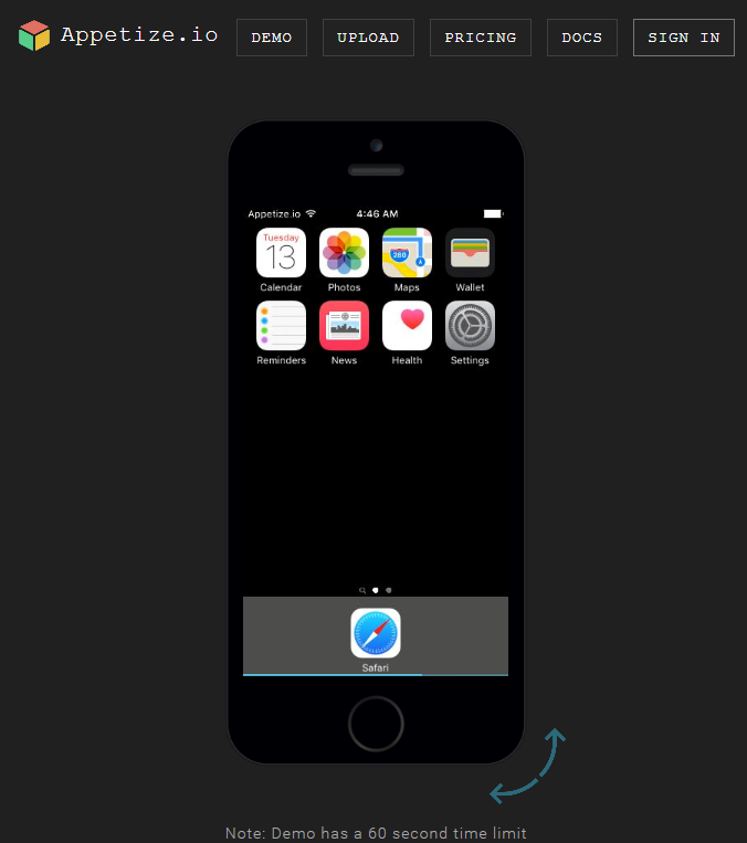 appetize.io - 웹에서 아이폰 시뮬레이터를 보여주는 사이트 : 네이버 블로그