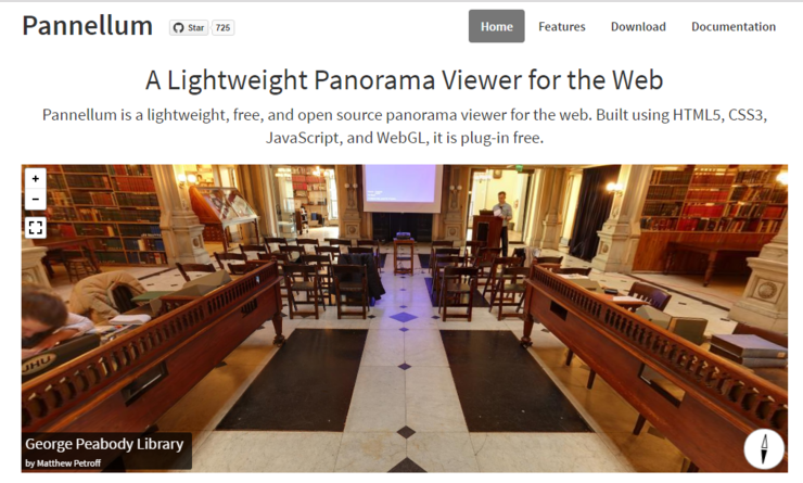 [JAVASCRIPT] Panorama Viewer Pannellum : 네이버 블로그