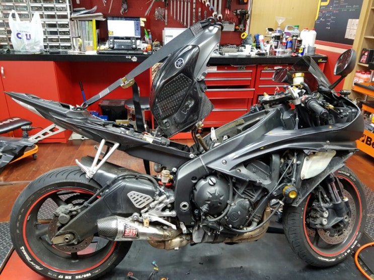 Yzf R6 야마하 알식스 2008년식 R6 중고차량 되살리기 프로젝트 주와일드독 라이테크코리아 네이버 블로그