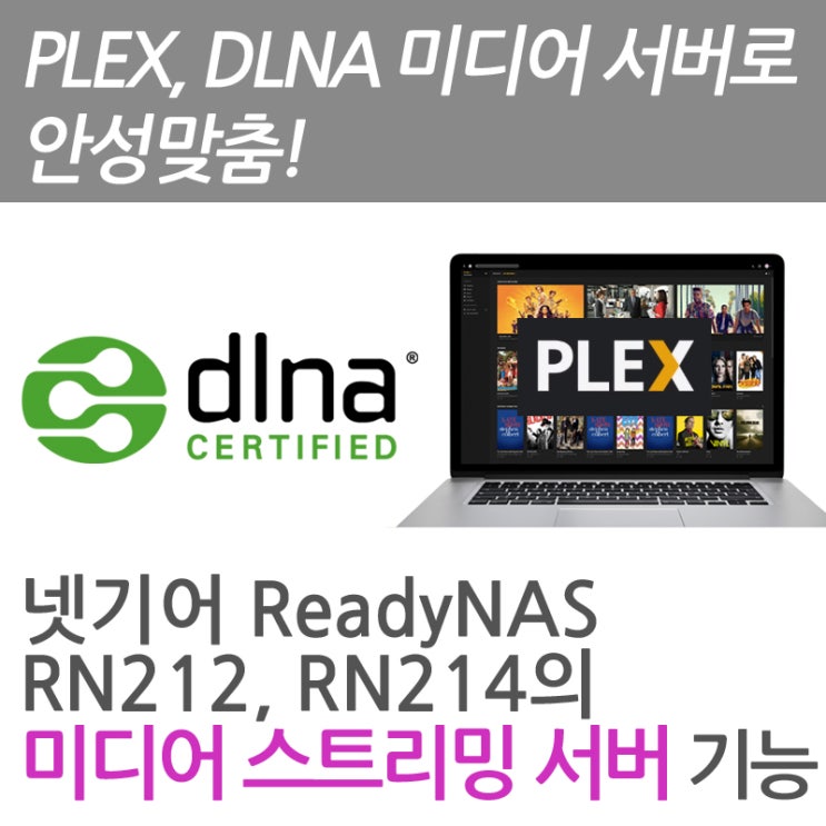 PLEX, DLNA 미디어 서버로 안성맞춤! : 넷기어 ReadyNAS RN212, RN214의 미디어 스트리밍 서버 기능 ...