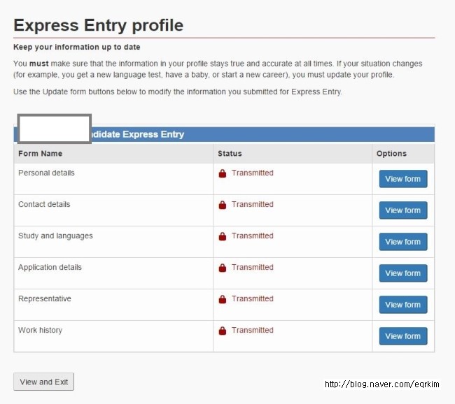 캐나다 연방이민 Express Entry (EE) - Make Profile - 프로필 만들기 2편 : 네이버 블로그