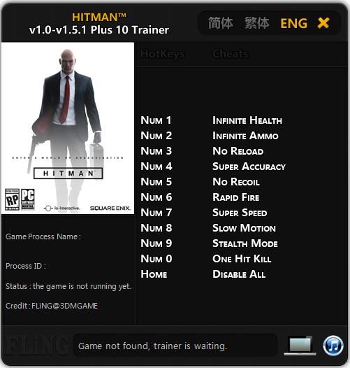히트맨 2016 트레이너 - HITMAN v1.0-v1.5.1 +10 Trainer [FLiNG] : 네이버 블로그