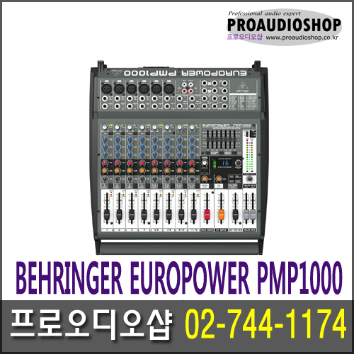 BEHRINGER EUROPOWER PMP1000 / PMP-1000 POWERED MIXER / 베링거 12채널 500W 파워 ...