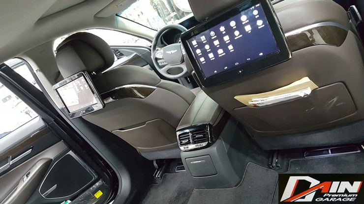 현대 제네시스 EQ900 대전 리어모니터 + 후석TV + 로이드10.1 안드로이드기반 + 다인카마트 시공 : 네이버 블로그