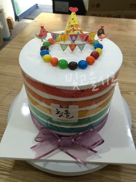 무지개쌀케이크생일케이크돌케이크백일케이크답십리떡케이크유치원생일케이크생일답례품생일파티어린이집생일케이크답십리떡공방