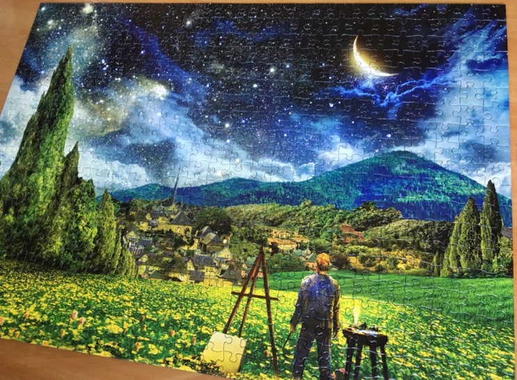 [직소 퍼즐] The Starry Night 2 (별이 빛나는 밤) : 네이버 블로그