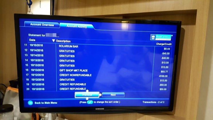 [로얄캐리비안크루즈-보이저호] Voyager of the Seas - 선상팁(Gratuities)에 관한 팁 : 네이버 블로그