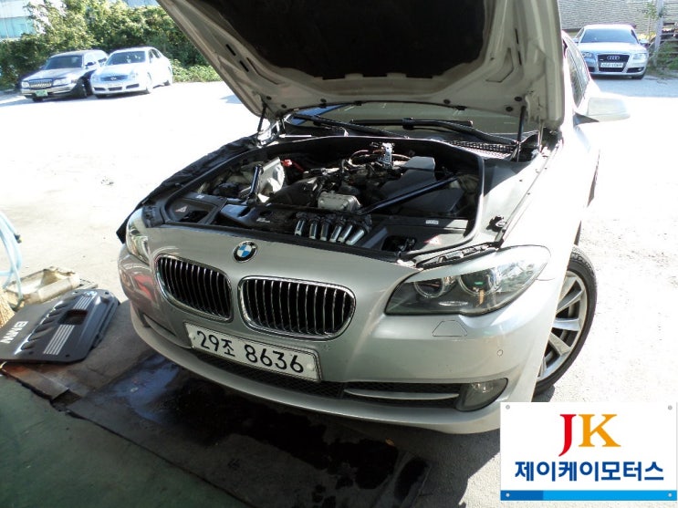 청주 수입차 정비수리 전문점 Jk모터스 Bmw F10 528i 엔진경고등점등 오일세퍼레이터 밸브커버교환 네이버 블로그