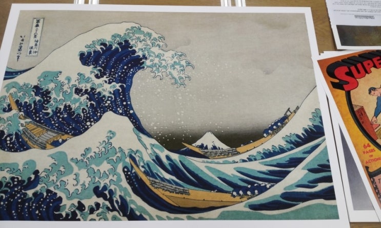 가나가와의 거대한 파도일본 파도 그림 만화 슈퍼맨 코믹스 포스터 에두아르 마네 작품 클로드 모네 작품 네이버 블로그