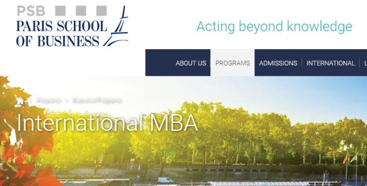 [프랑스MBA] 프랑스 파리의 Paris School of Business 1년MBA인 International MBA 입학조건 ...