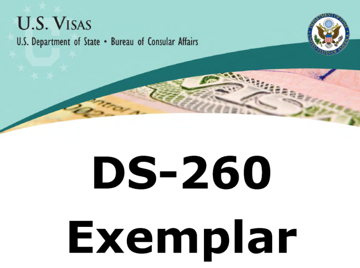 NVC(national Visa Center) 이민비자 신청 FORM DS 260 적성 샘플 : 네이버 블로그