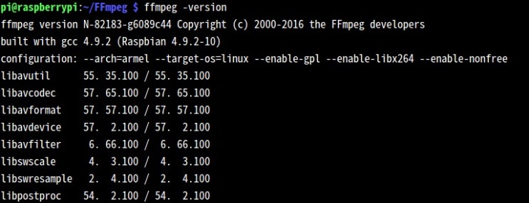 라즈베리 파이(Raspberry Pi) FFMPEG 설치하기 : 네이버 블로그