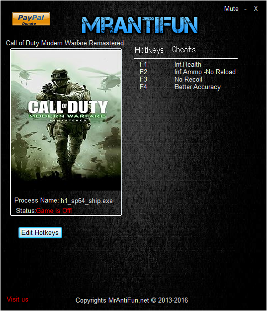 콜 오브 듀티: 모던 워페어 리마스터드 트레이너 - Call of Duty Modern Warfare Remastered v1 ...